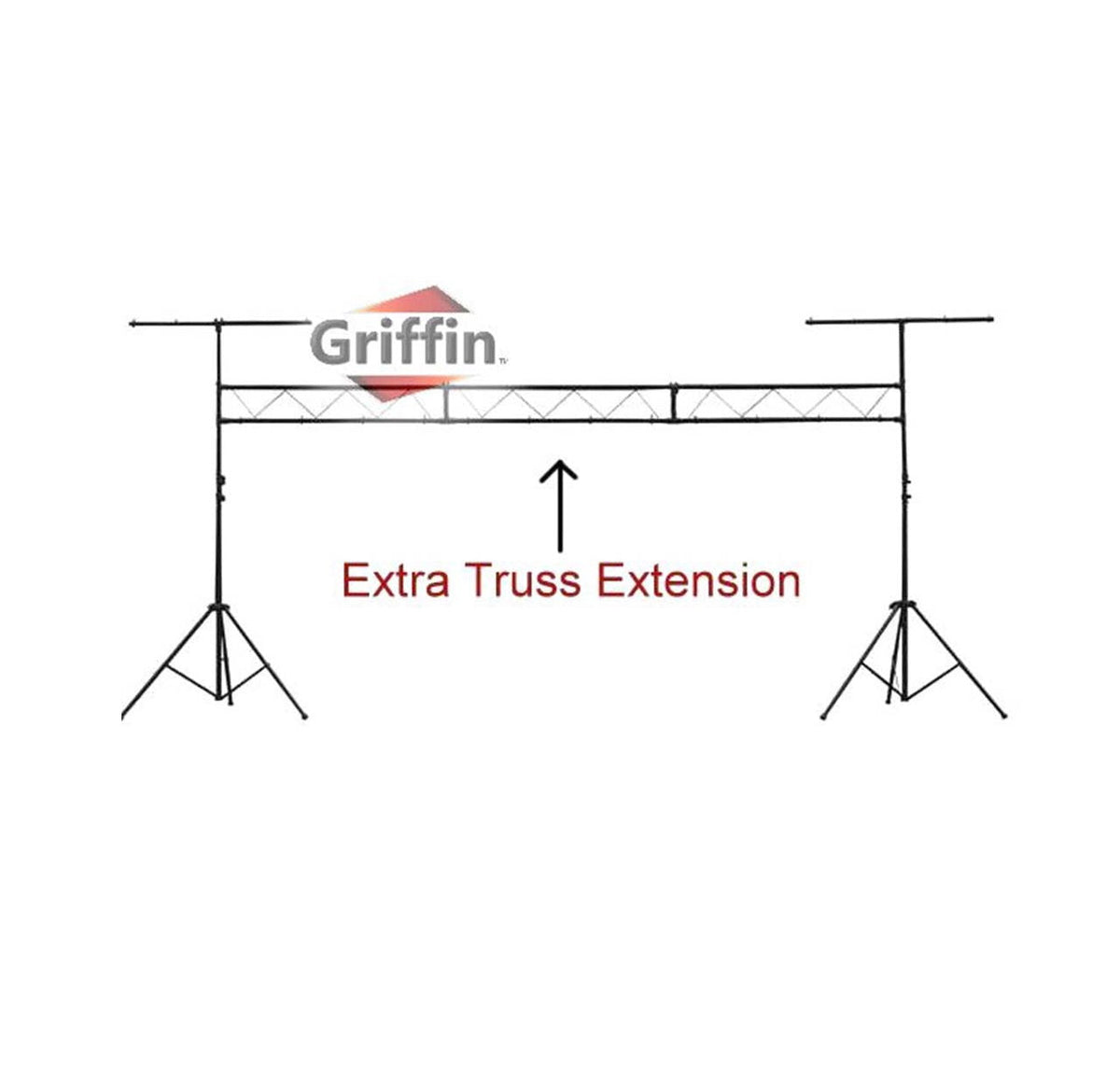 Light Truss Stand System by GRIFFIN - I-Beam Trussing Set & DJ Booth ...